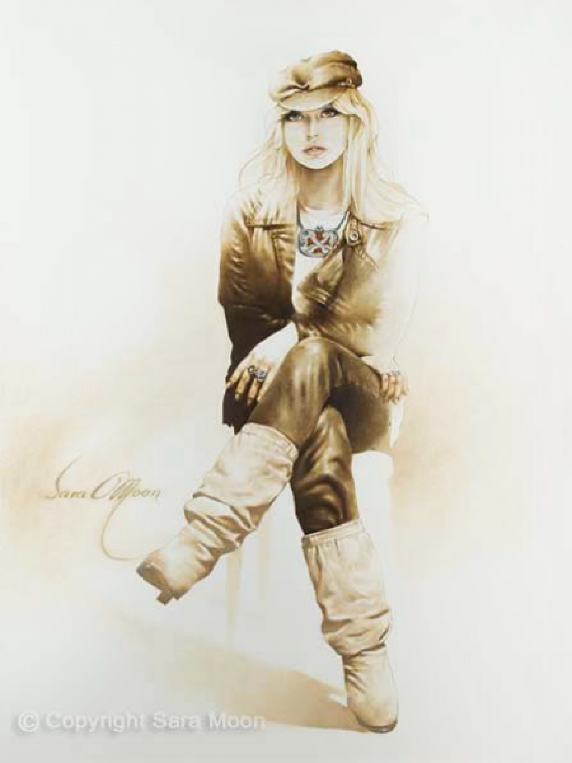 Rocker Girl is now available to you at The Art of Sara Moon