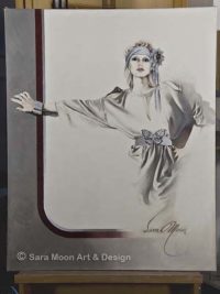THE ORIGINAL ARTWORK Butterfly at The Art of Sara Moon.