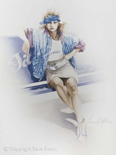 THE ORIGINAL ARTWORK Fitness at The Art of Sara Moon Website